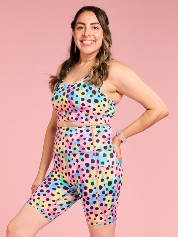 Ultimate Racerback Crop | Polka Party - Mama Movement