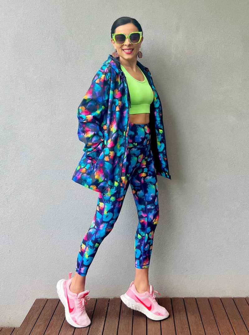 Women's Raincoat - Rainbow Splatter - Mama Movement